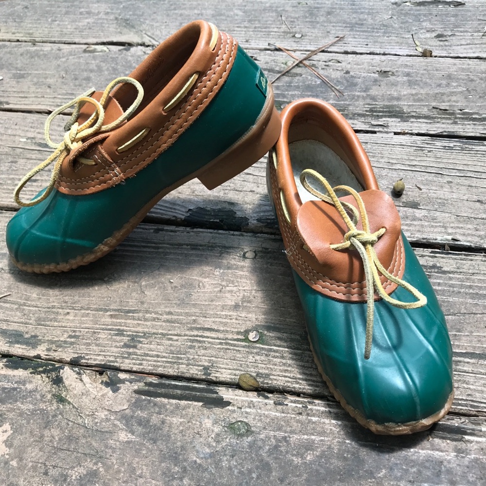 Vintage Eddie Bauer Rubber/Leather Duck Shoes - Gem